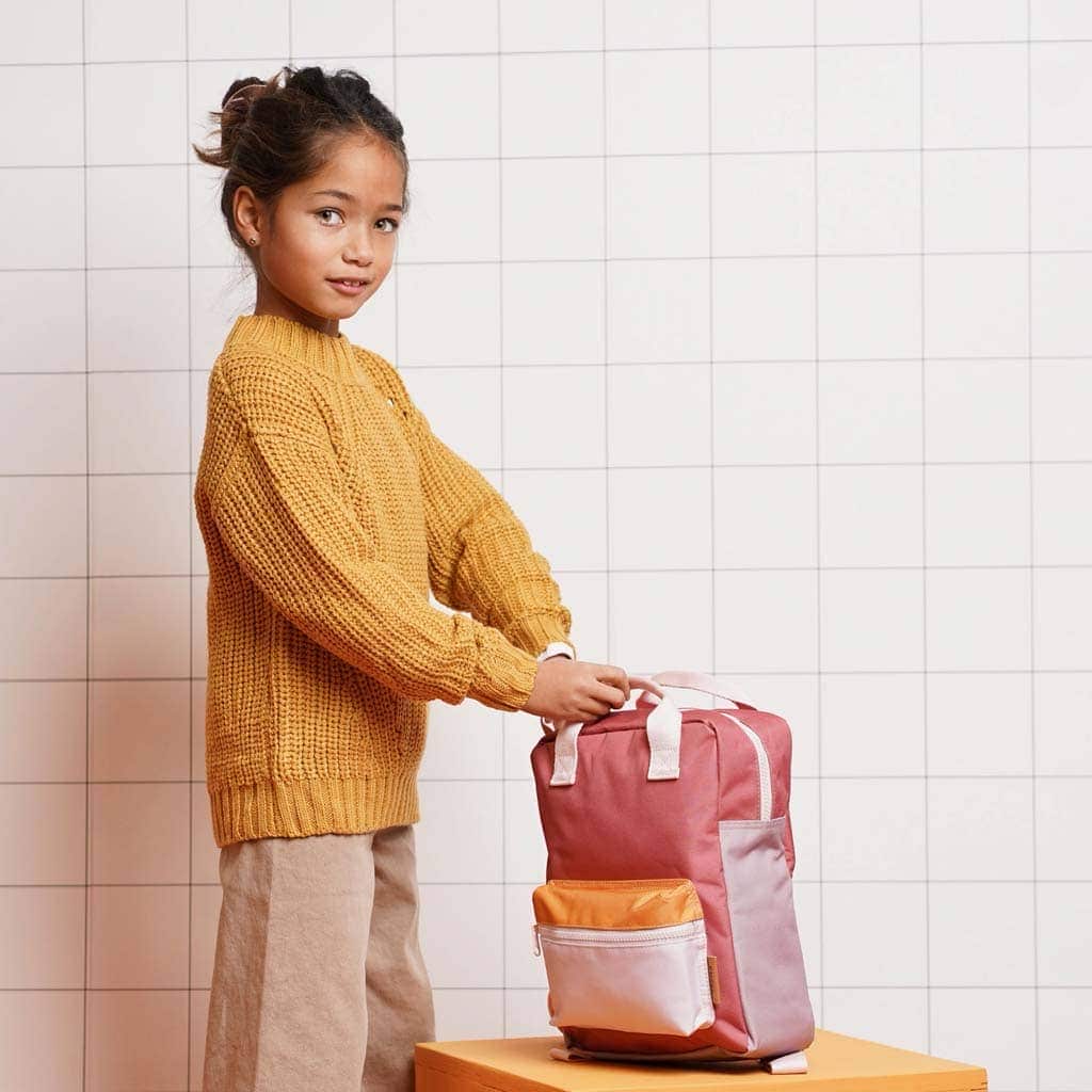 Backpack Colorblock – Vintage Pink - ENGEL.